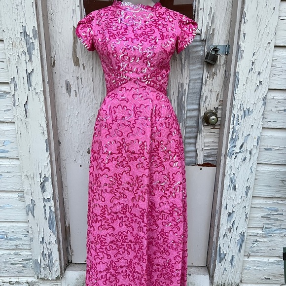 mike benet | Dresses | Mike Benet Vintage Barbie Core Sequined Formal ...